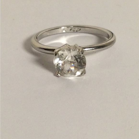 Uncas | Jewelry | Vintage Uncas Vanderbilt Cz Solitaire Ring Size 7 ...